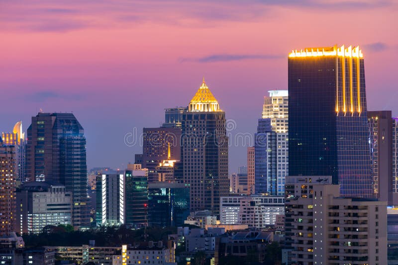 Office Building Close Up, Beauty Sky Background Stock Image - Image of ...