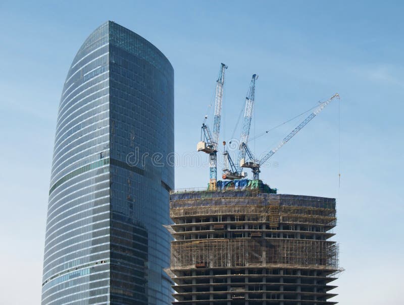 Office Building Construction Stock Image - Image of glass, floors: 5040197