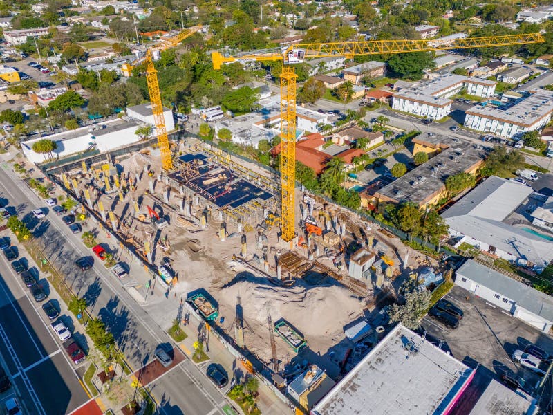 Office Building Construction Downtown Hollywood FL Stock Photo - Image ...