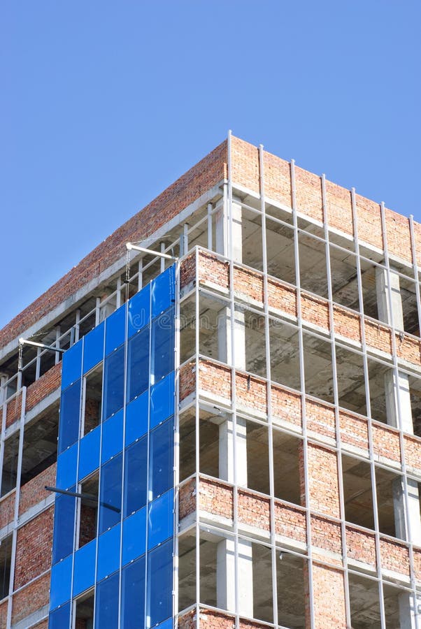 Office Building Construction Site Stock Image - Image of freedom ...
