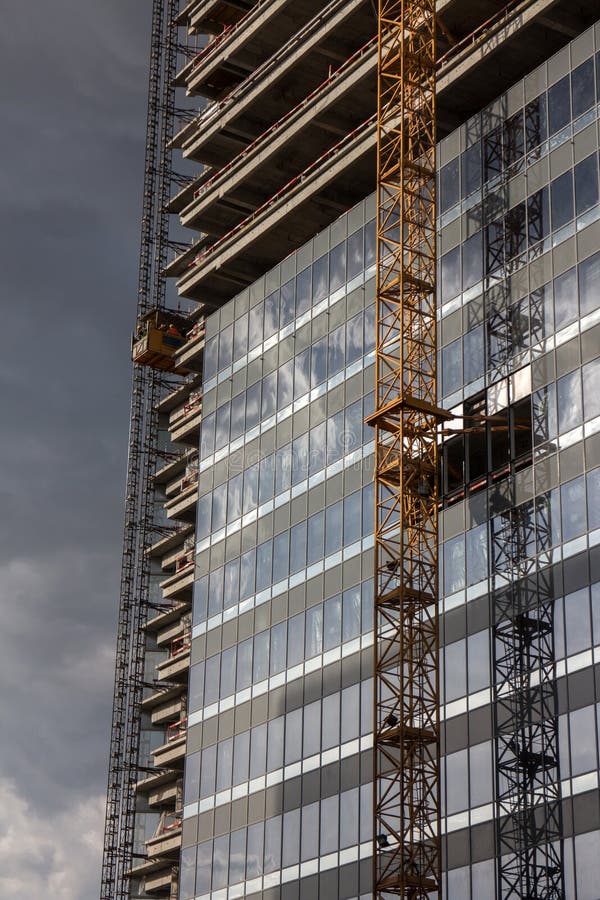 Office Building Construction Site Stock Photo - Image of develop ...