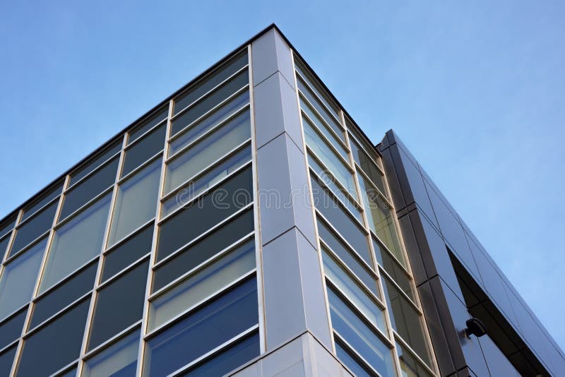 Office Building Corner Modern Skyscraper Business Tower Stock Photo ...