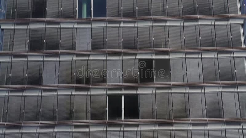 Office Building Windows on Skyscraper Building with Many Corporate ...