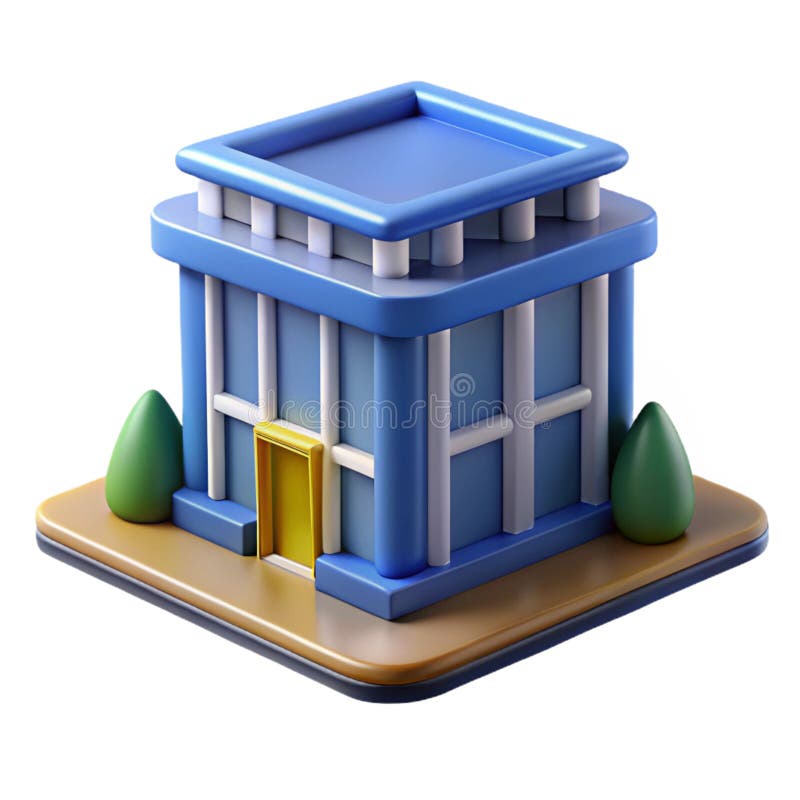 Office Building 3D Icon stock illustration. Illustration of skyscraper ...
