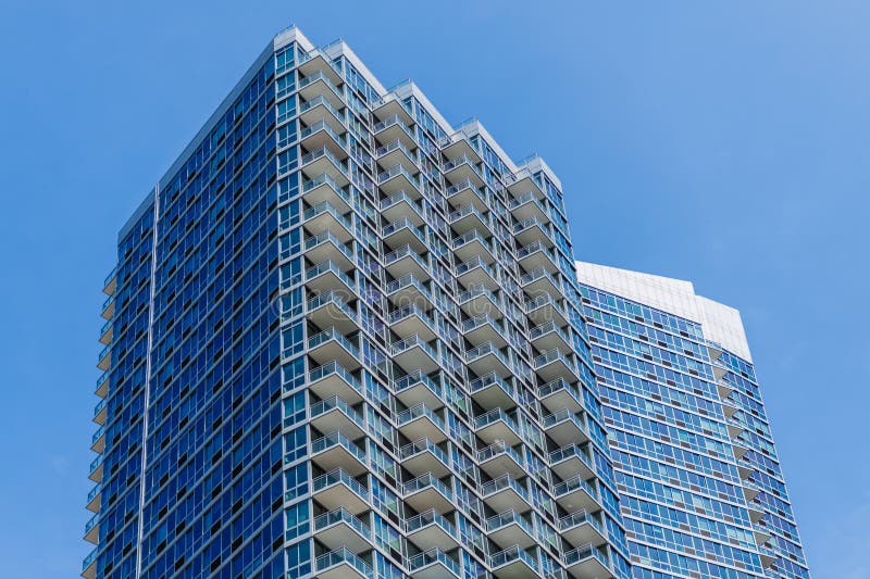 Office Building in Downtown. Skyscraper Perspective View. City ...