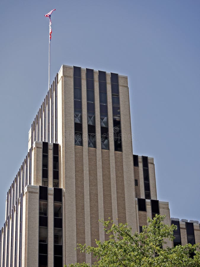 Office Building in Downtown Tyler Texas. Stock Image - Image of modern ...