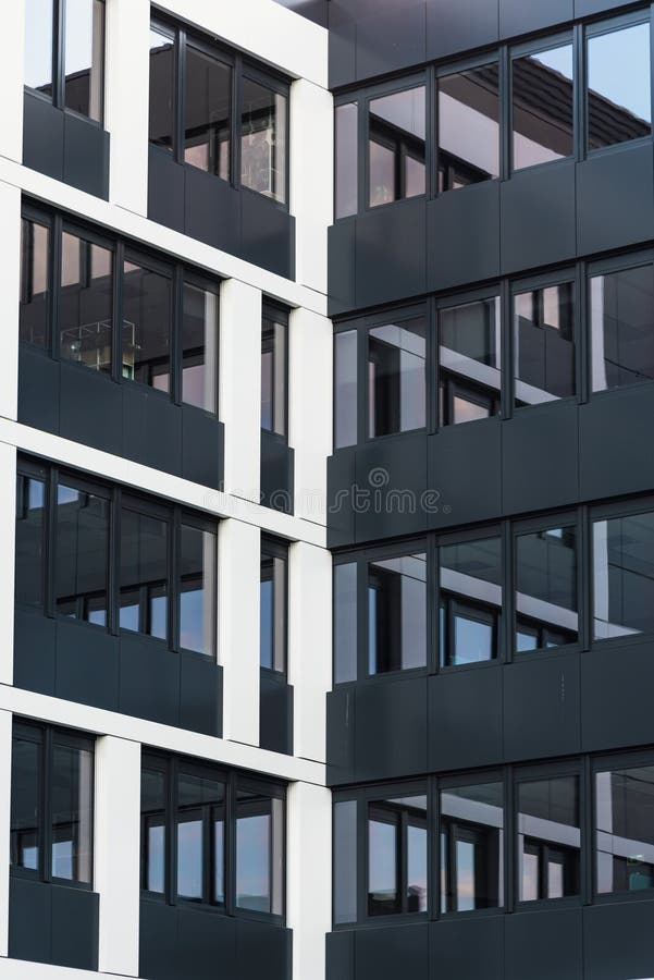 Office Building Facade Corner Editorial Stock Image - Image of close ...