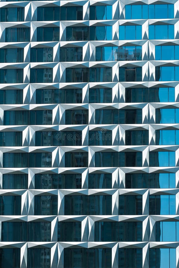 Office Building Facade Detail - Modern Architecture Pattern Background ...