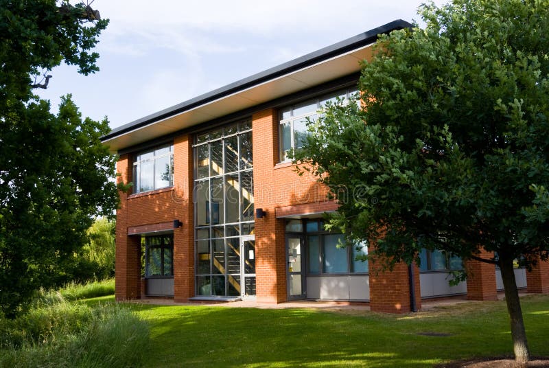 Office Building Facade. Horizontal. Stock Photo - Image of offices ...