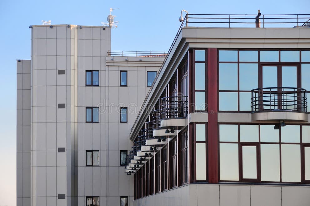 Office Building of a Factory Stock Photo - Image of windows, industry ...