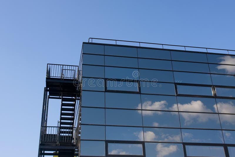 Office Building Fire Escape Stock Image - Image of fire, windows: 10516593