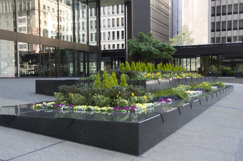 Office Building Entrance Landscape Designs Landscape Design Styles
