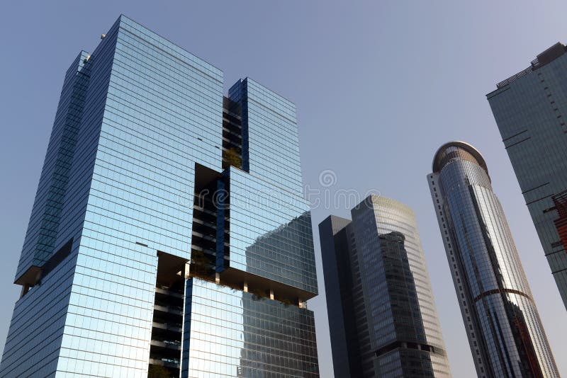 Office Building In Hong Kong Stock Image - Image of skyscraper, modern ...