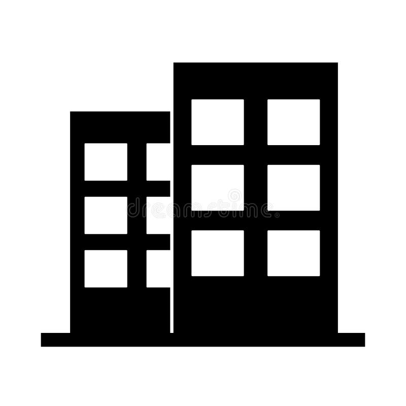 Office Building Icon. Apartment Stock Vector - Illustration of design ...