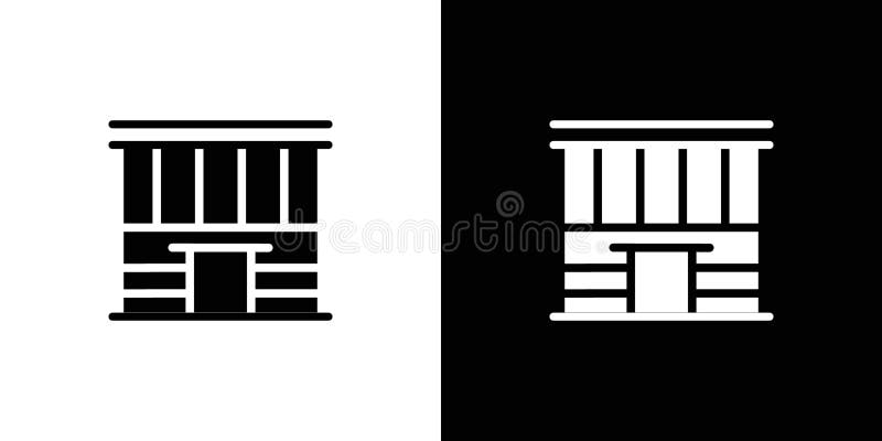 Office Building Icon Logo Set Vector Stock Vector - Illustration of ...