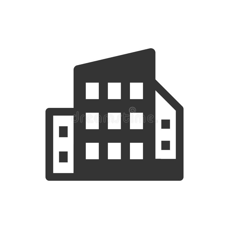 Office Building Icon stock vector. Illustration of skyscraper - 184355120