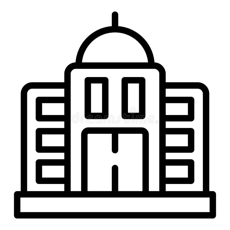 Office Building Icon Outline Vector. Teamwork Business Stock Vector ...