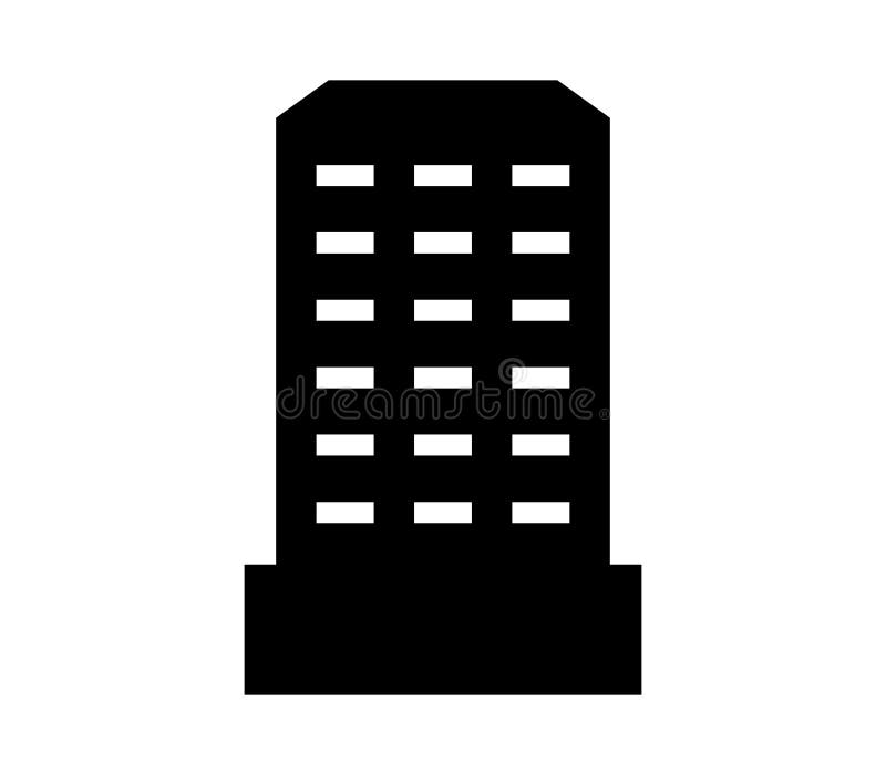 Office building icon stock illustration. Illustration of element ...
