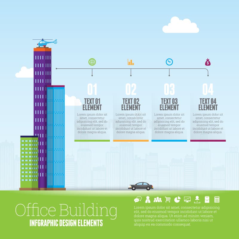 Building infographic set stock vector. Illustration of internet - 40586080