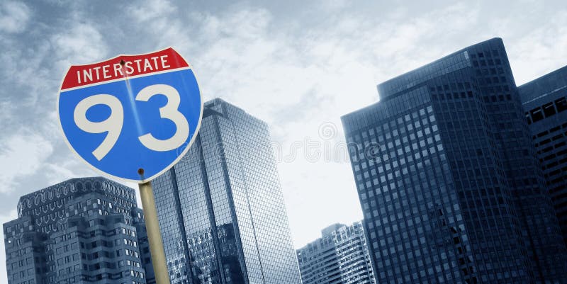 Office Building and Interstate 93 Stock Photo - Image of interstate ...