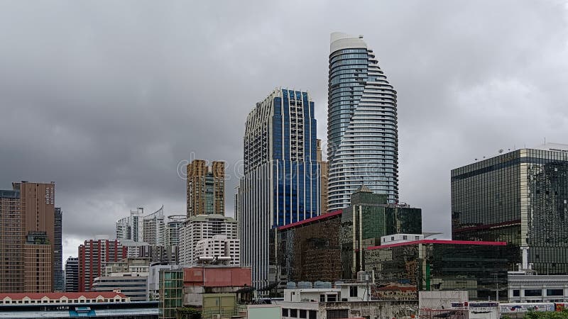 The Office Building is Located in the City. Editorial Image - Image of ...