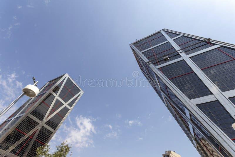 Office building in Madrid editorial stock photo. Image of architecture ...