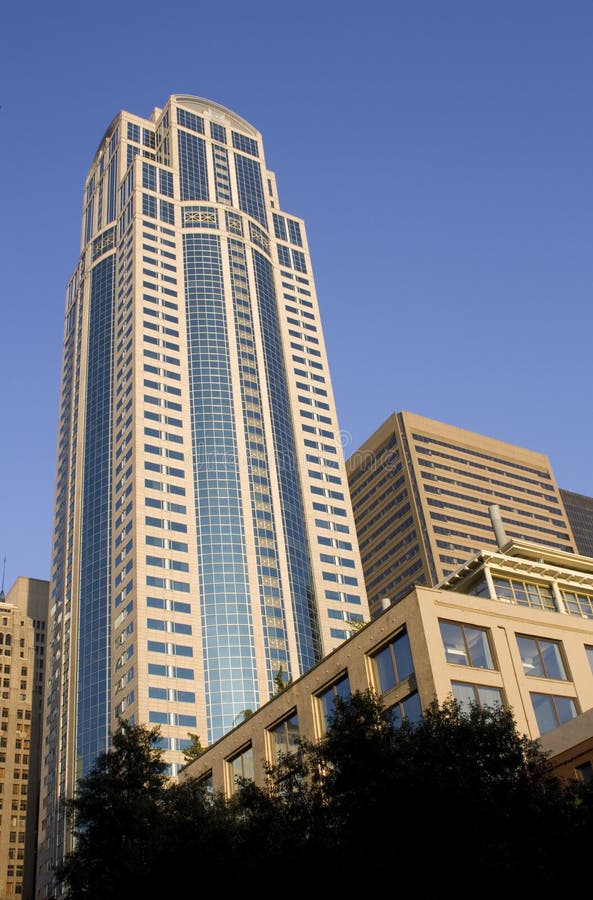 Modern Office Buildings in Houston Stock Image - Image of work, city ...