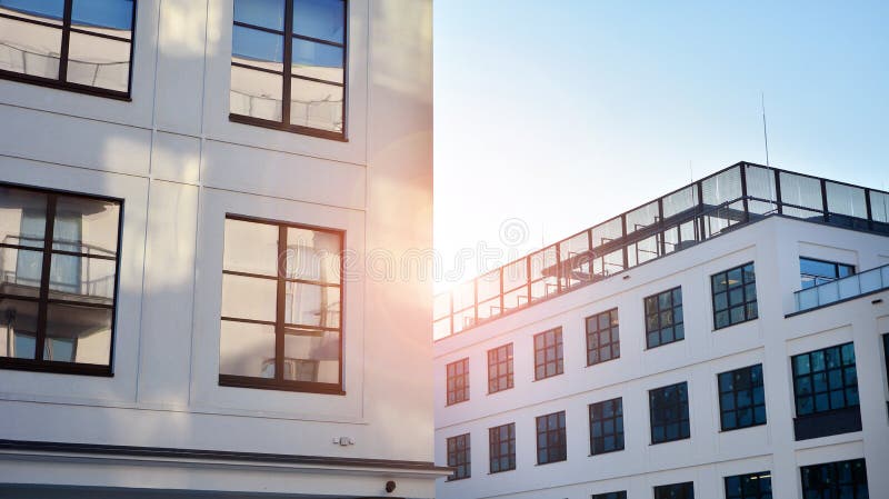 Office Building with Modern Corporate Architecture. Stock Image - Image ...