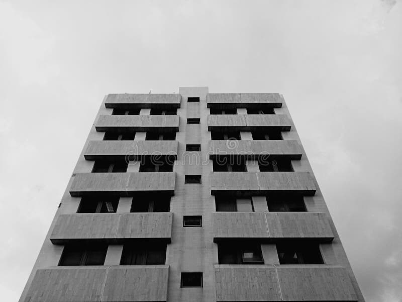 Office Building in Monochrome Stock Photo - Image of blackandwhite ...