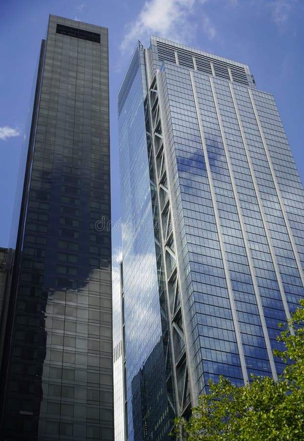 Office Building in New York, USA. Stock Photo - Image of manhattan ...