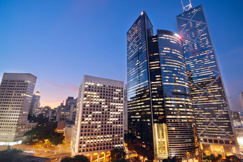 Office building at night stock photo. Image of scenic - 24875624