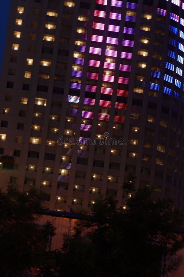 Office building at night stock photo. Image of architecture - 6169252