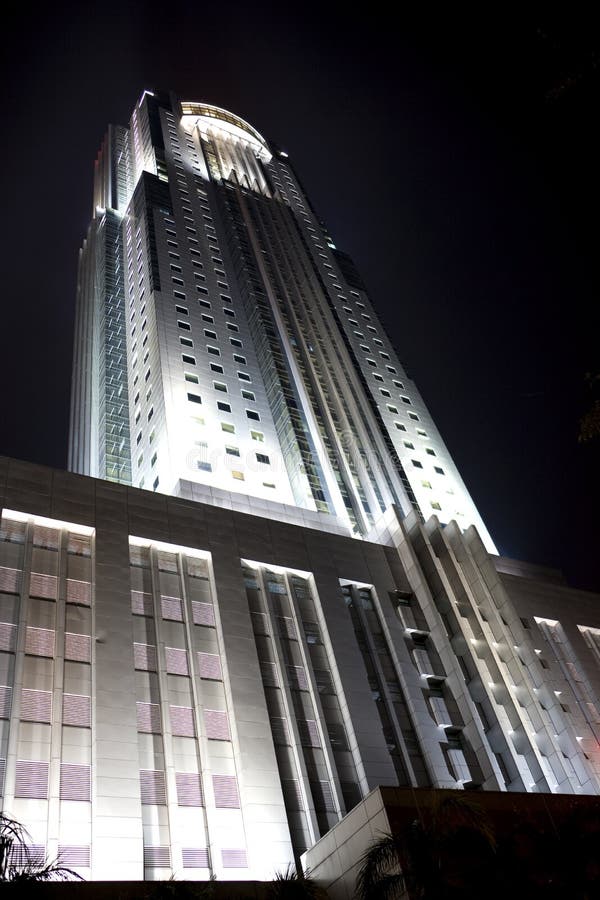 Office Building at Night stock image. Image of office - 6854035