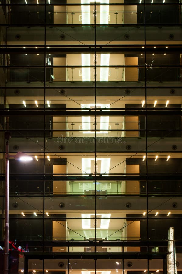 Office building by night stock image. Image of square - 50559645