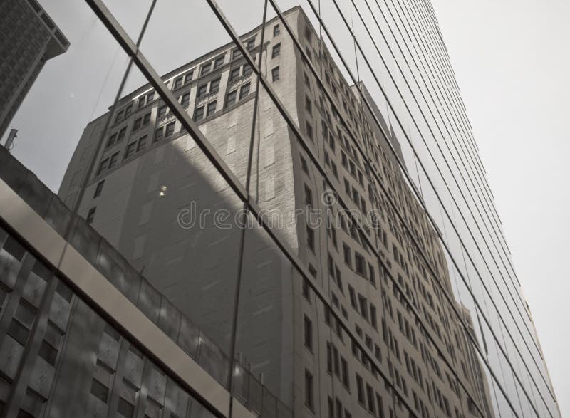Office Building in a Reflection Stock Image - Image of reflection ...