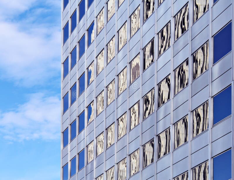 Office Building and Reflections Stock Image - Image of office ...