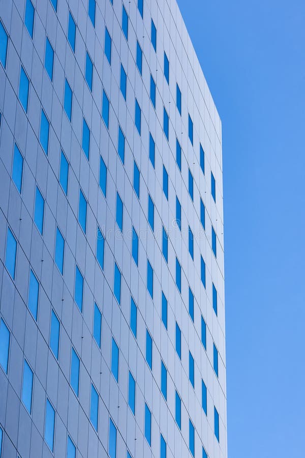 Office Building Simple Reflections Stock Image - Image of smooth ...