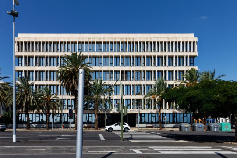 Office Building and the Street Editorial Photo - Image of blue, single ...