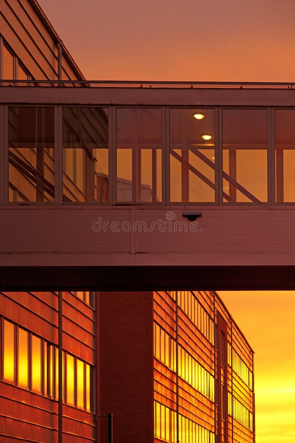 Office building at night stock photo. Image of business - 47641948