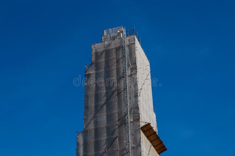 Office Building Under Construction. Stock Photo - Image of exterior ...