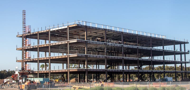 Office Building Under Construction Stock Photo - Image of construction ...