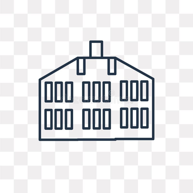 Office Building Vector Icon Isolated on Transparent Background, Stock ...