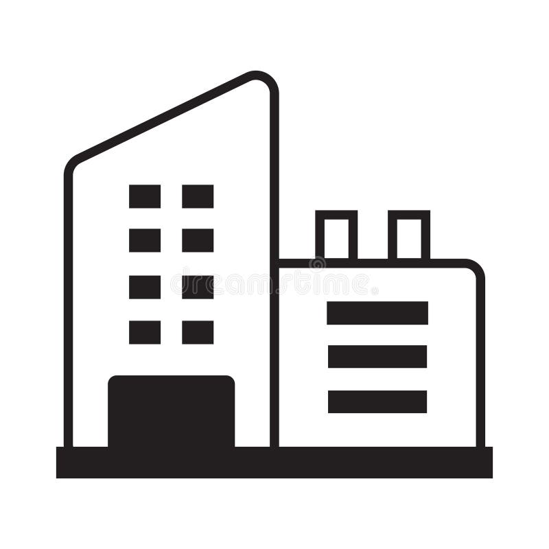 Office Building. Vector Illustration Decorative Background Design Stock ...