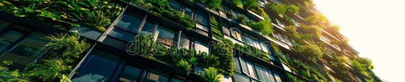 An Office Building with a Vertical Garden Facade Demonstrating ...