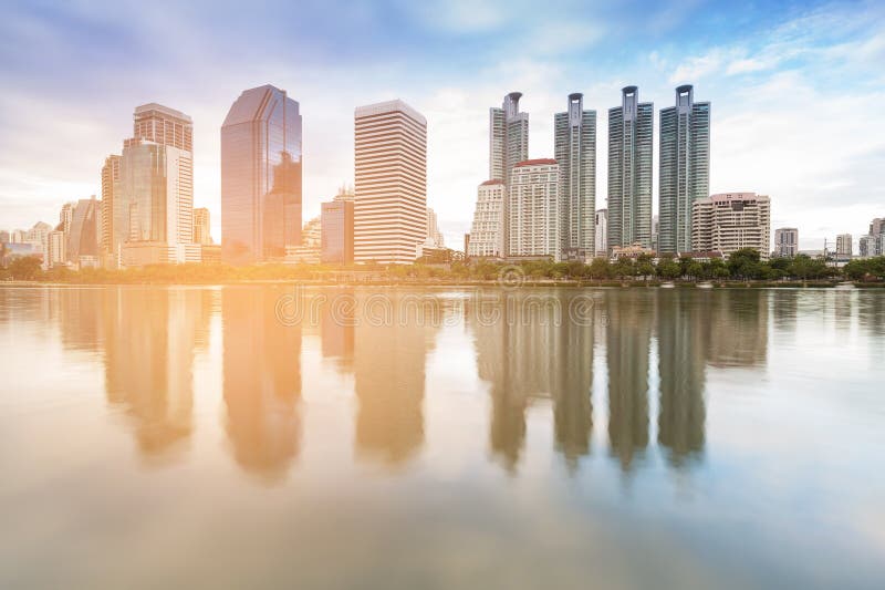 Reflection Sunset stock image. Image of gold, look, sunset - 79652005