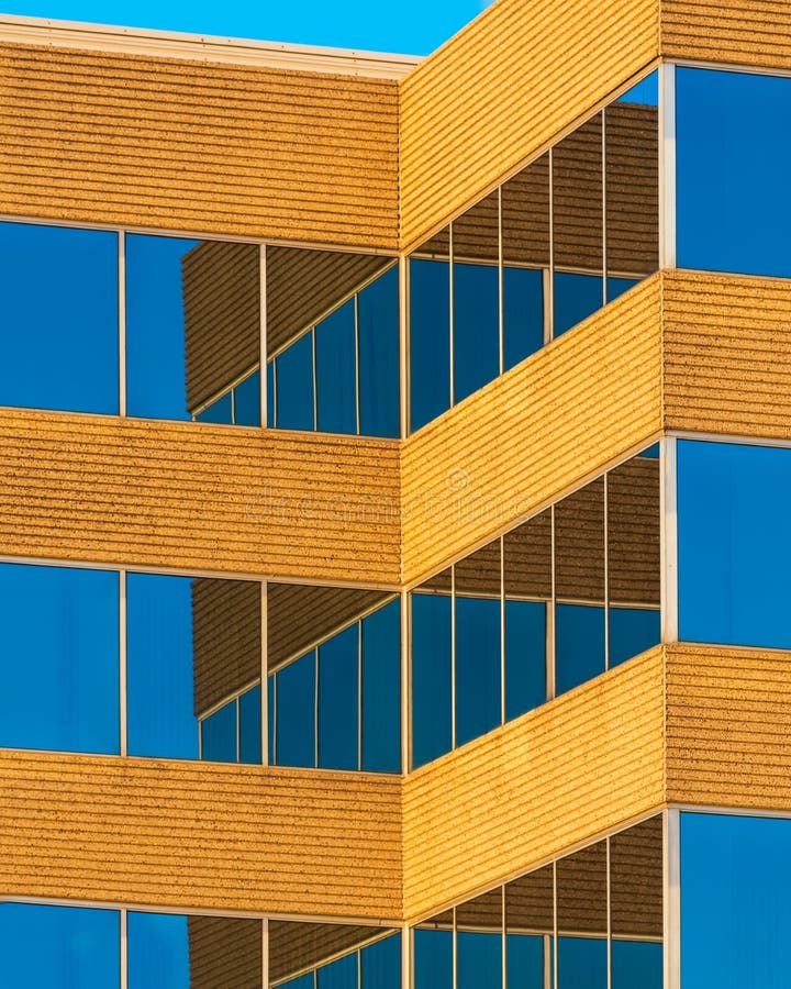 Office Building Window Reflections Abstract Stock Photo - Image of ...