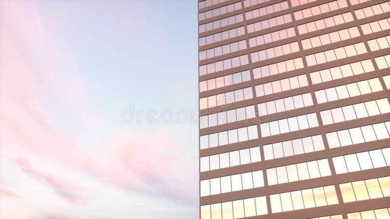 Office Building Windows and Aerial View on Skyscraper Building ...