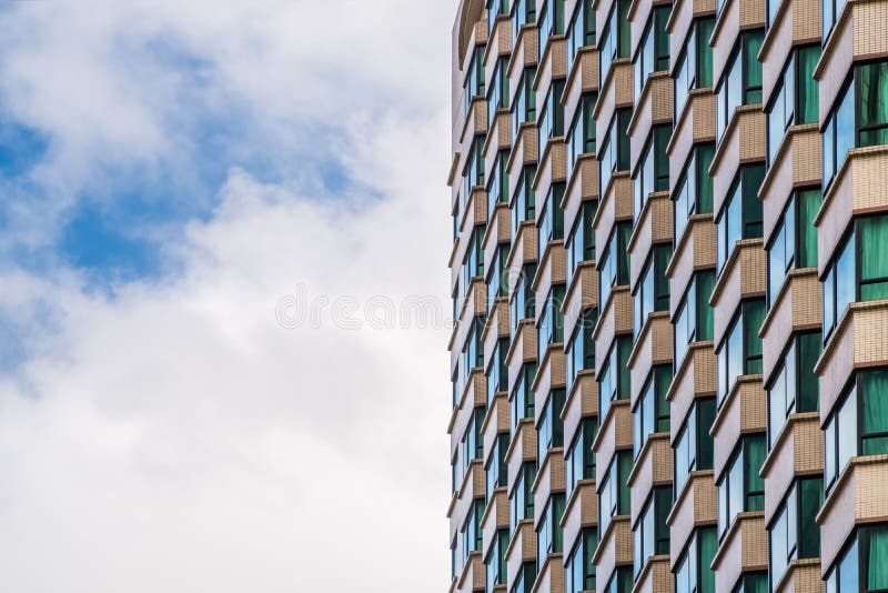 Office Building Windows Background Stock Image - Image of construction ...