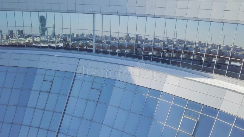 Office Building Windows Background. Buildings Reflected in Windows of ...