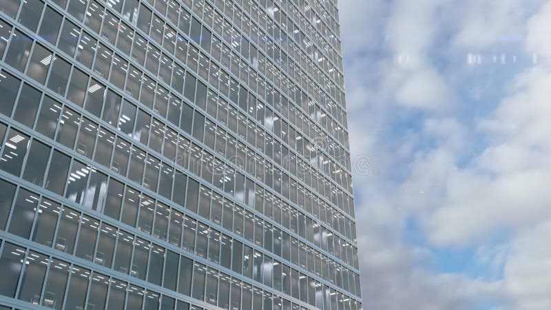Office Building Windows and Skyscraper Building with Corporate Offices ...
